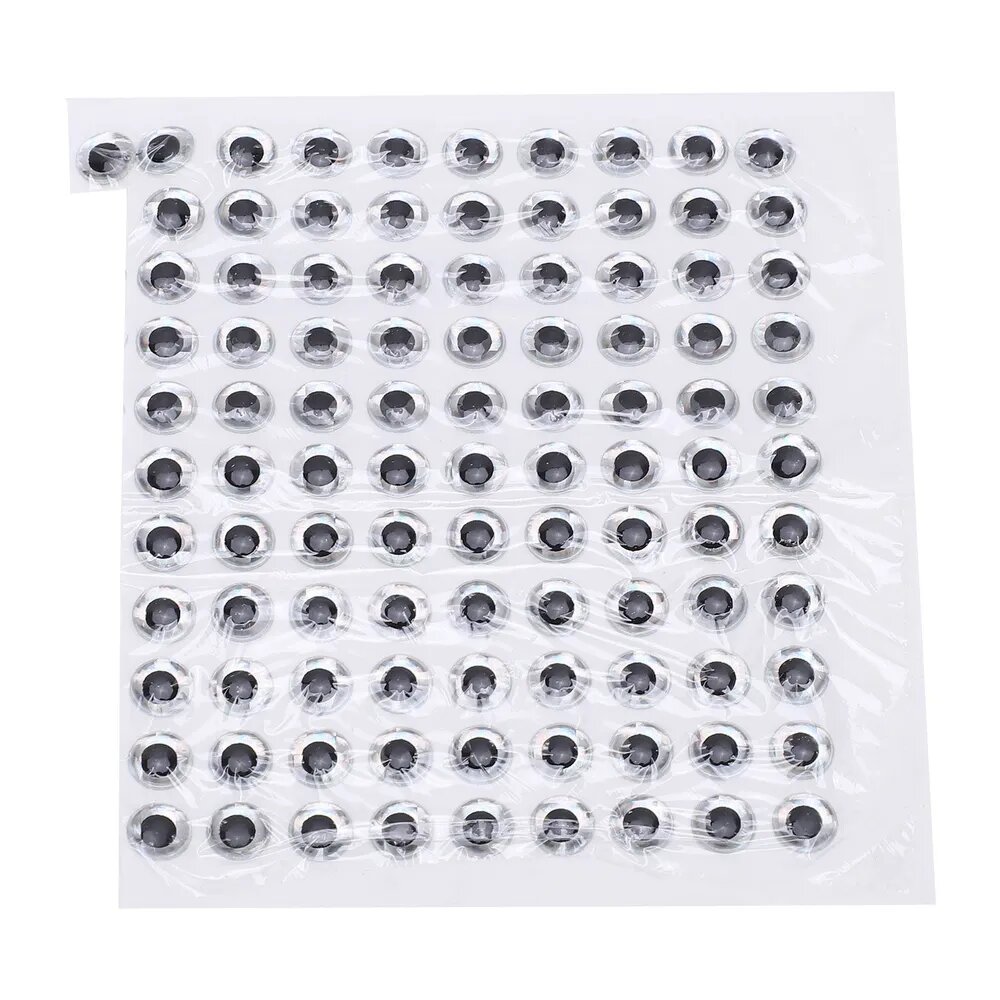 3D глаз для рыбалки, 7 мм, серебристый, 100 шт, реалистичные наклейки для приманок