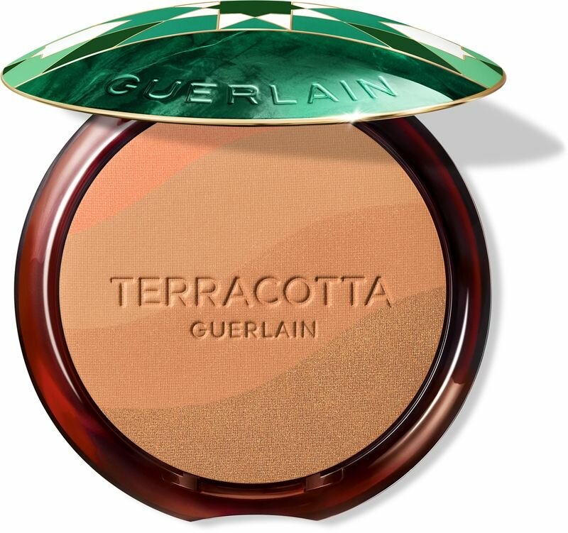 Guerlain Осветляющая бронзирующая пудра, лимитированная серия Terracotta Golden Dunes Light Green Agafay 10 g