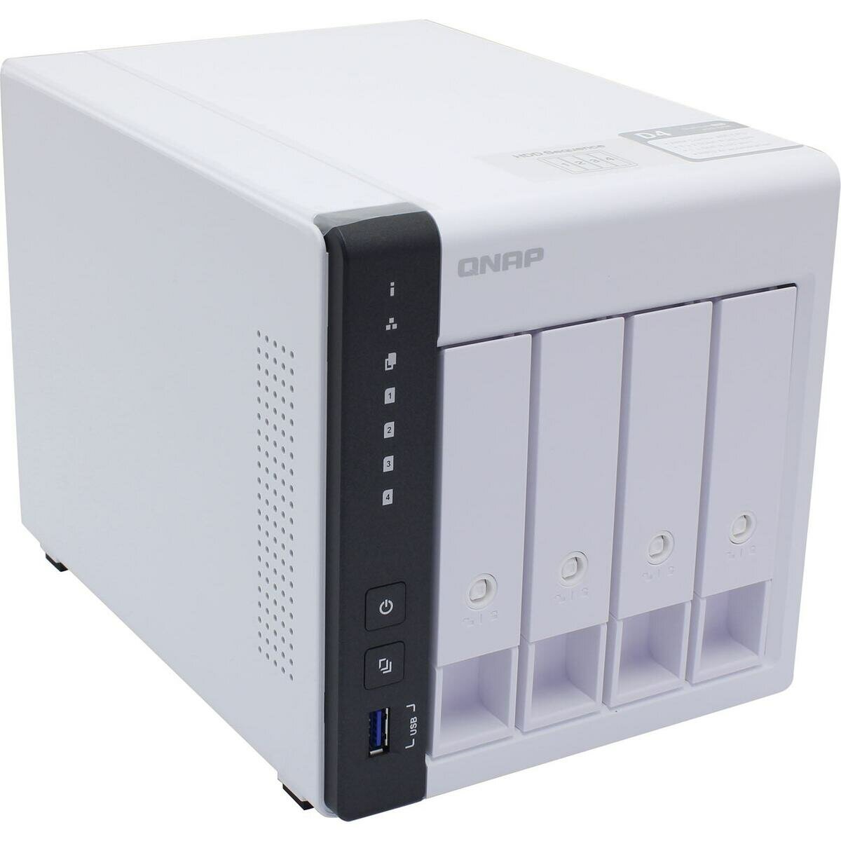 QNAP NAS Server (4x3.5"/2.5"HotSwap HDD SATA, RAID0/1/5/6/10,2xGbLAN,3xUSB3.0)
