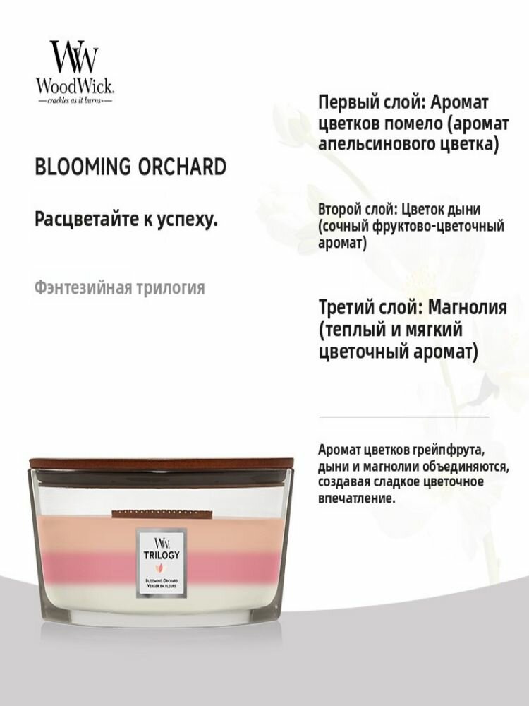 Ароматическая свеча WoodWick "Распускающиеся цветы", 9.1см х 17.4см , 453г