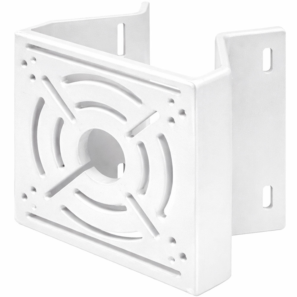 Кронштейн монтажный для камеры видеонаблюдения на столб, угол 50 мм, 3D печать, белый