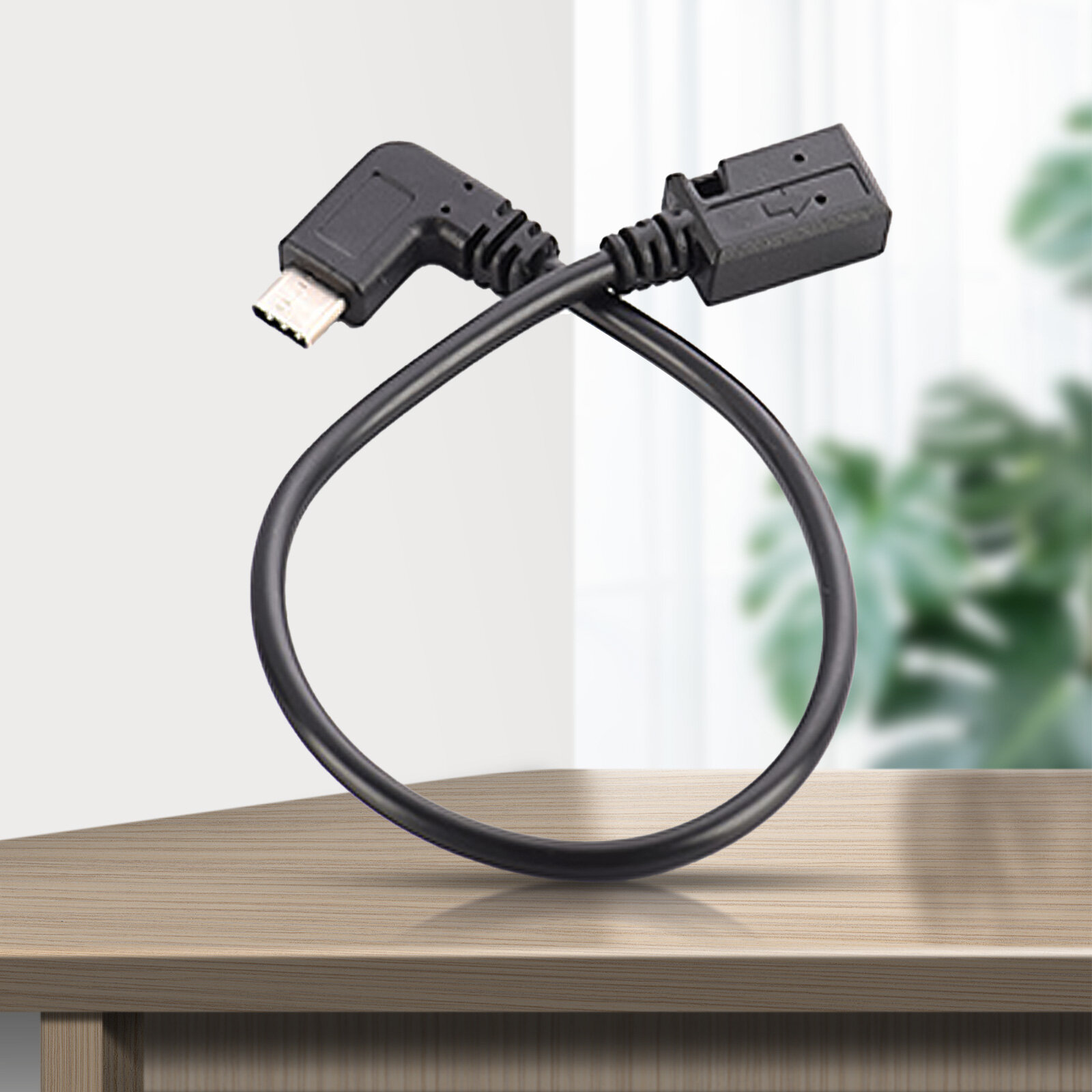 Кабель 90 градусов Type C на Mini USB Female Male