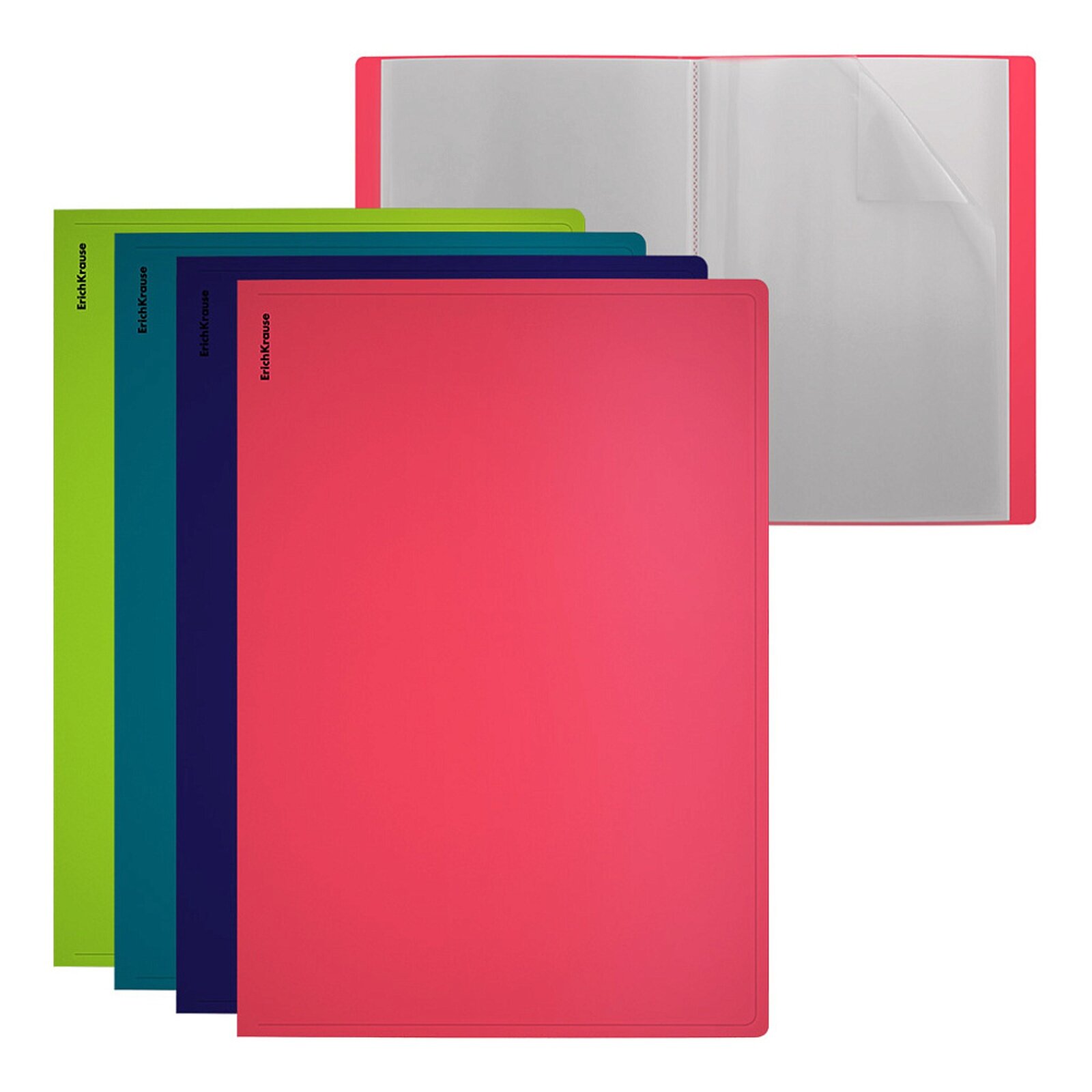 Папка А4 ErichKrause Soft Reef, 40 вкладышей, микс