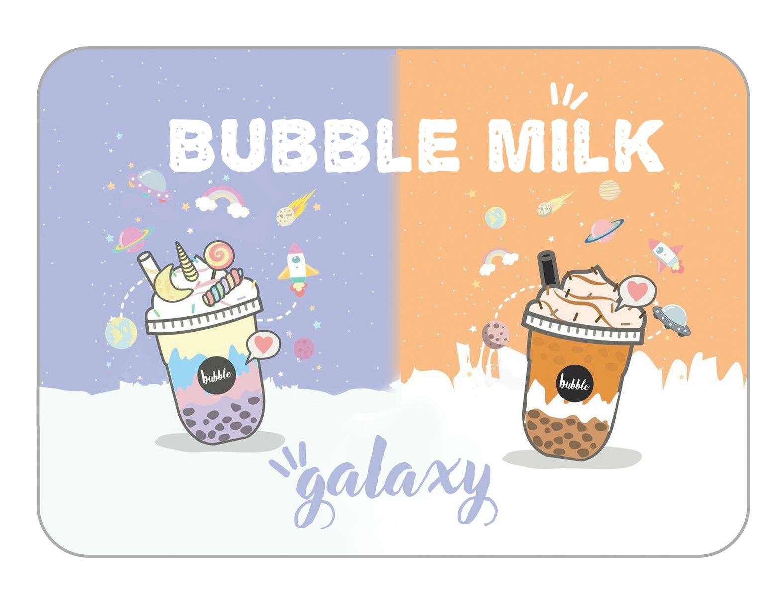 Настольное покрытие для лепки "Milkshake" 33x23 см, разноцветный космический принт, защита стола
