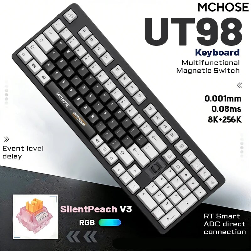 MCHOSE UT98 Клавиатура 98 клавиш Silent Peach V3-1