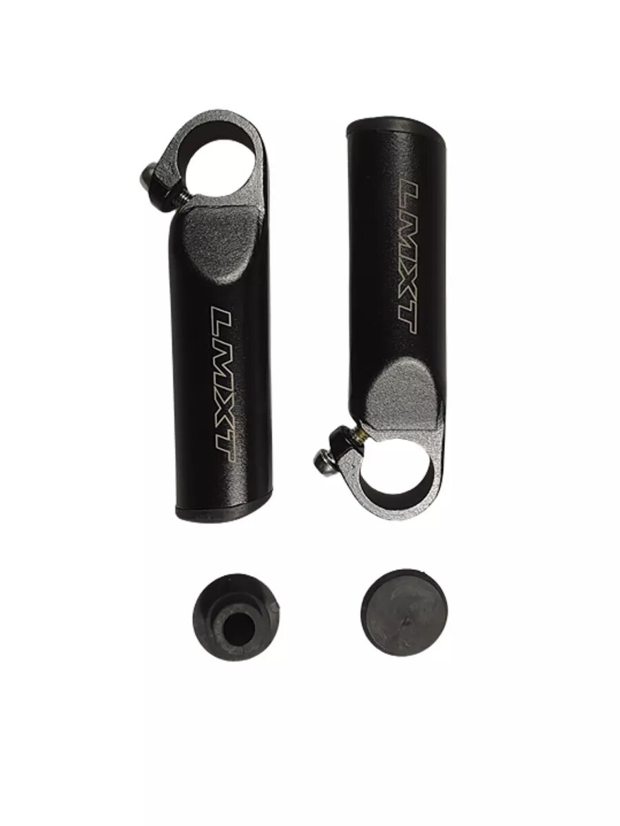 Рога на руль вело-рай, 22.2 мм, алюминиевые, 120мм, прямые, с заглушками, 4шт