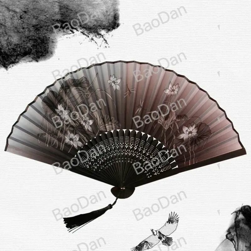 Китайский японский складной веер