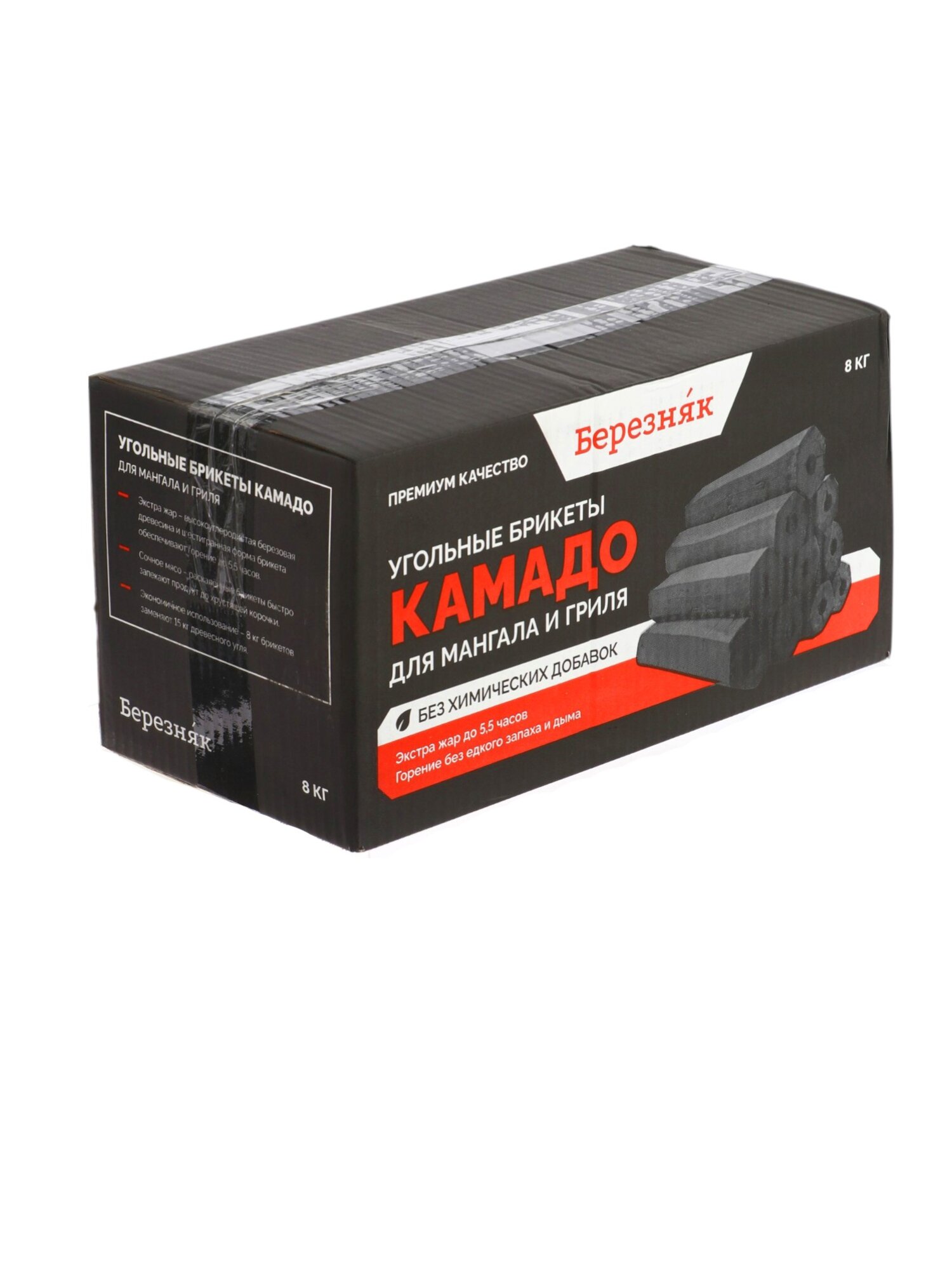 Угольные брикеты для гриля «Камадо», «Березняк», 8 кг