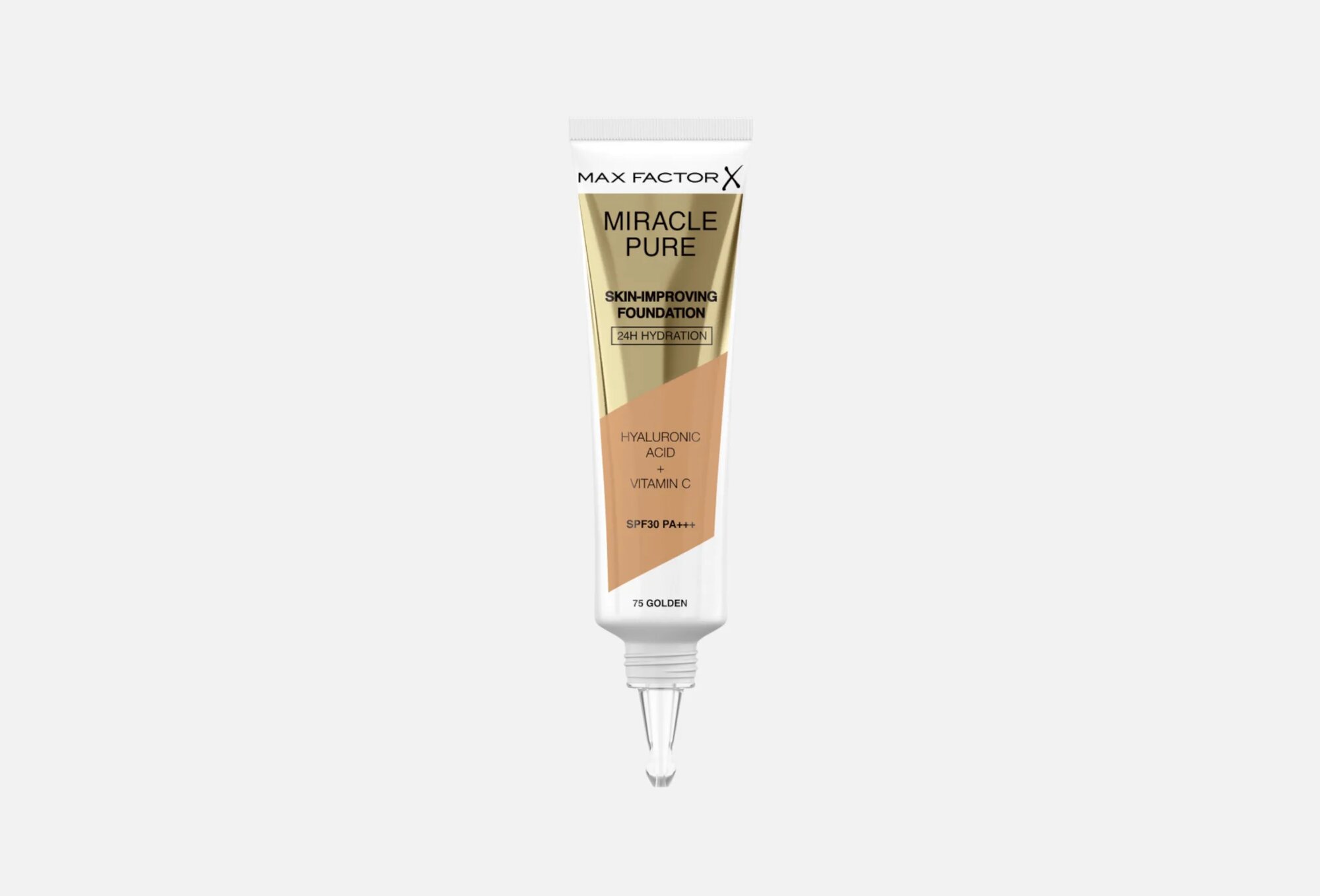Тональная основа для лица SPF 30 Max Factor Miracle pure skin-improving 24h, оттенок 75, Golden, 30 мл
