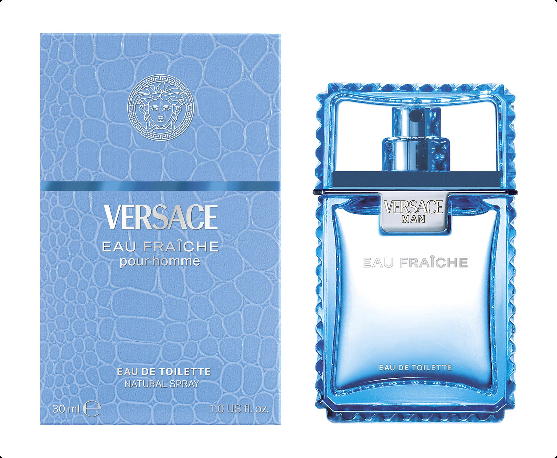 Туалетная вода Versace Man Eau Fraiche, аромат для мужчин, 30 мл, Италия (ref. 223)