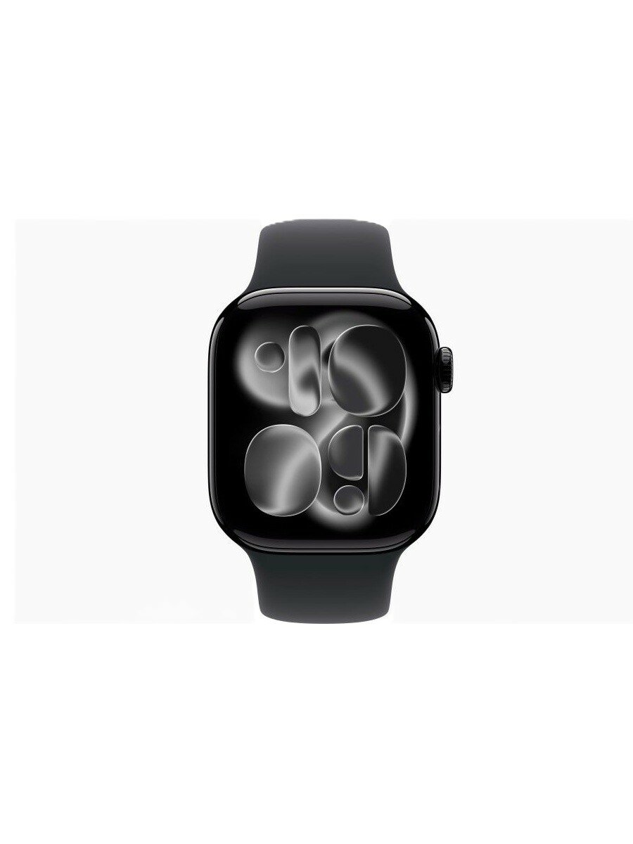 Часы Apple Watch S11 GPS MEQT4 42mm Jet Black Aluminium Case /Black SB - S/M
