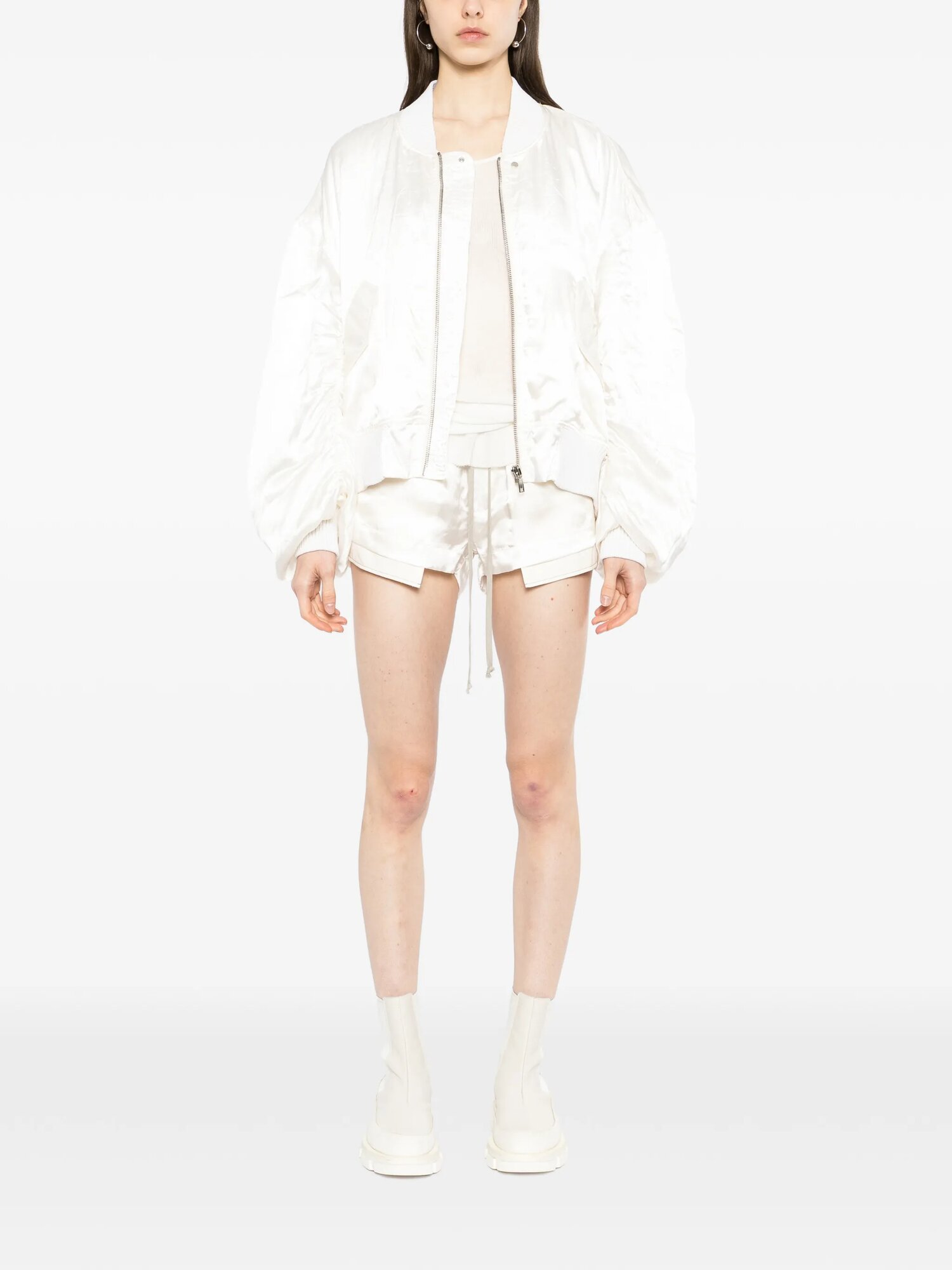 Куртка Rick Owens Secchia, размер 42, бежевый/белый — фото 1