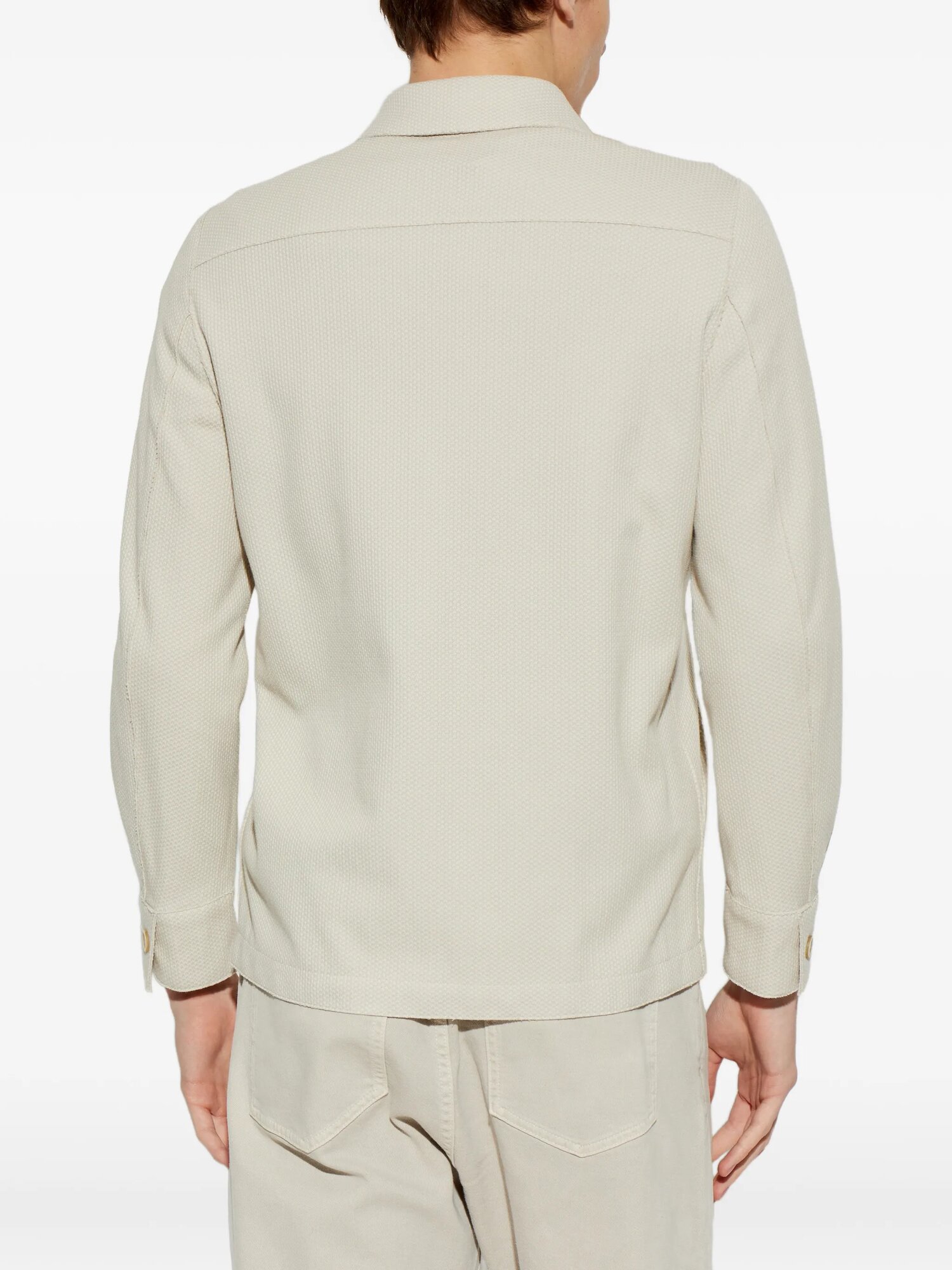 Рубашка Eleventy Patch pocket shirt, размер 48, разноцветный — фото 1