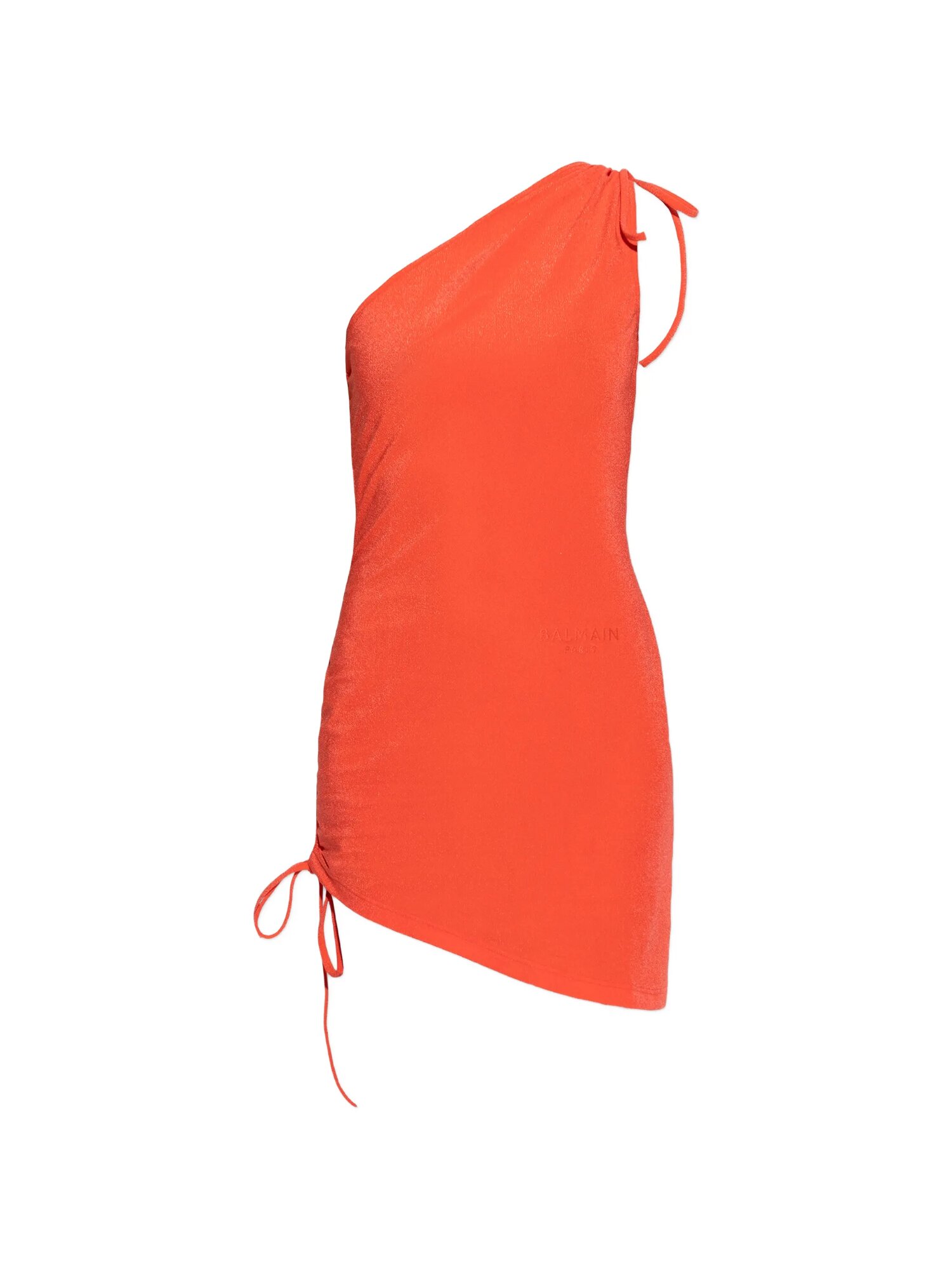 Платье One-shoulder side-tie mini beach dress