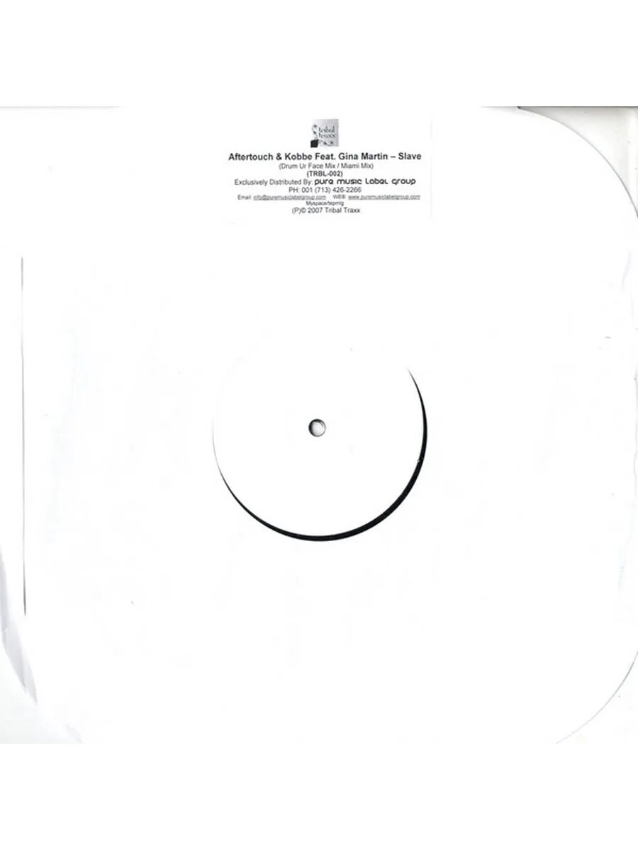 Aftertouch & Kobbe Feat. Gina Martin - Slave EX- Винил
