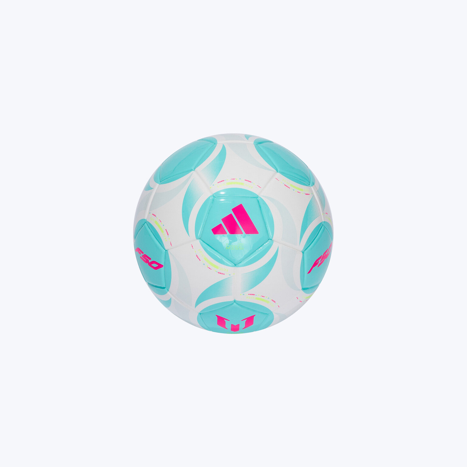 Сувенирный мяч Adidas Messi Mini JW1345, размер 1, Белый - Голубой