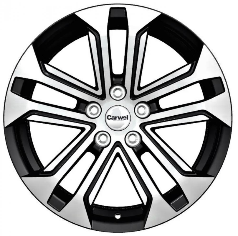 Диск колесный Khomen Wheels KHW1803 (Coolray) 7,0x18 5x114,3 Dia54.1 ET53 цвет Black-FP