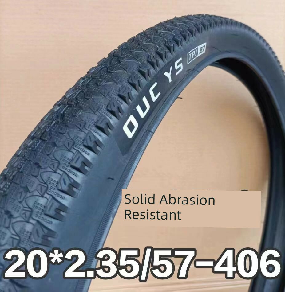 Комплект покрышек для велосипеда: внутренняя камера и внешняя шина 20*2.35/57-406 для скоростного, горного и BMX