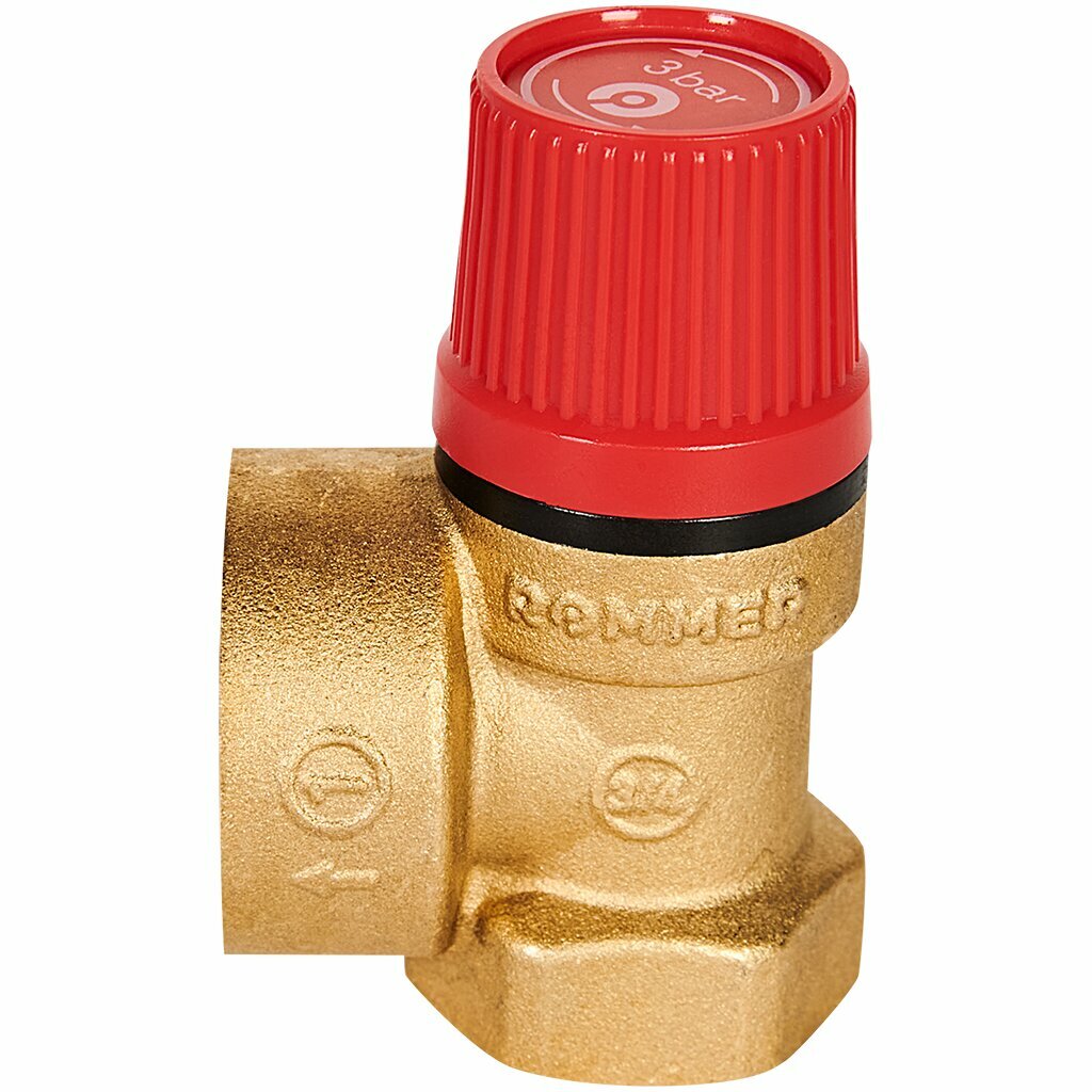 Предохранительный клапан 3/4х1 ROMMER для отопления 3 бар