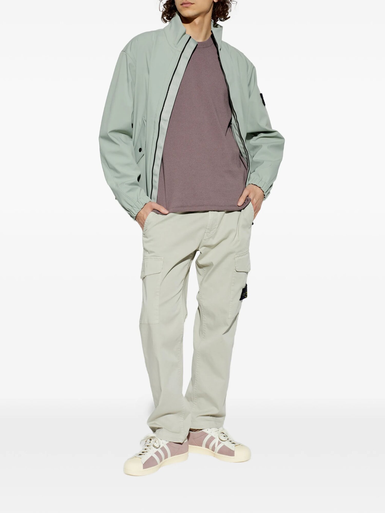 Свитер Stone Island Logo-patch sweater, размер L, , purple — фото 1