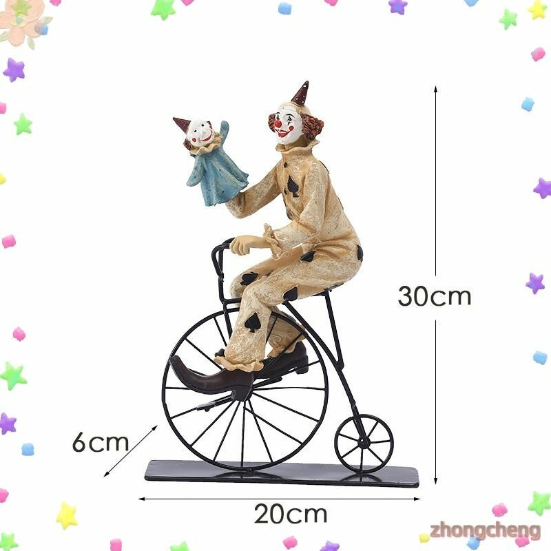 Цирковые клоунские украшения в скандинавском стиле