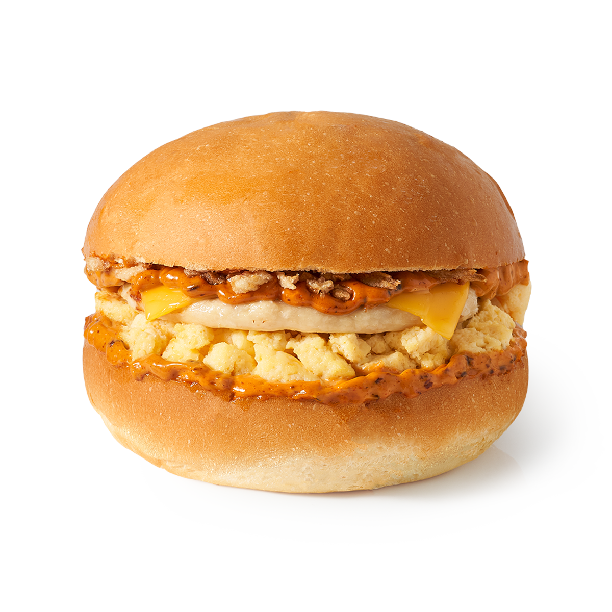 Булочка Утренняя с куриной котлетой «Из Лавки» Eggsellent