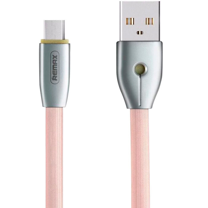 Кабель USB 2.0 A (m) - micro USB 2.0 B (m) 1м Remax RC-043m - Серебристый