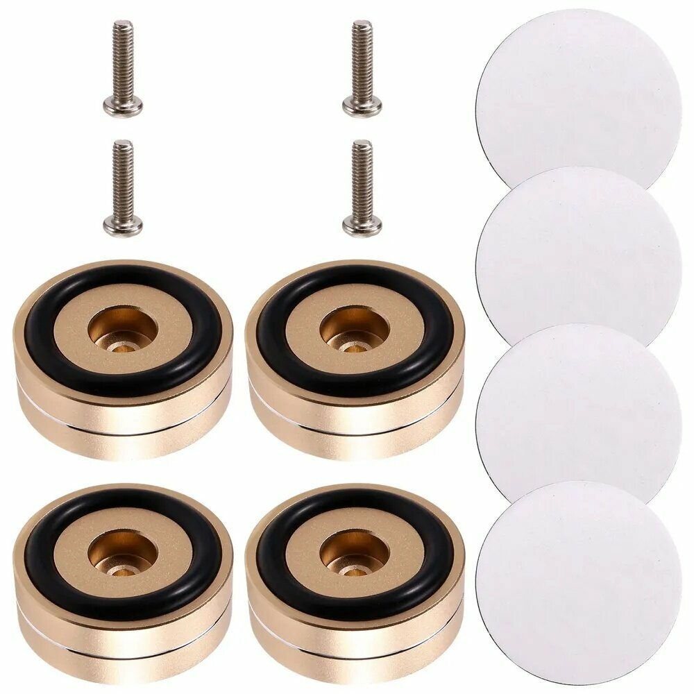 Шт. изоляционные ножки для проигрывателя винила Hi-Fi, подставки, шипы для колонок, аудиоподложки, для усилителя/динамика/проигрывателя винила 40x15 мм, золотые