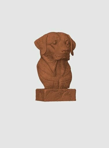 Эксклюзив! Бюст Лабрадора (10см, бежевый матовый) - Верный друг, подарок, талисман