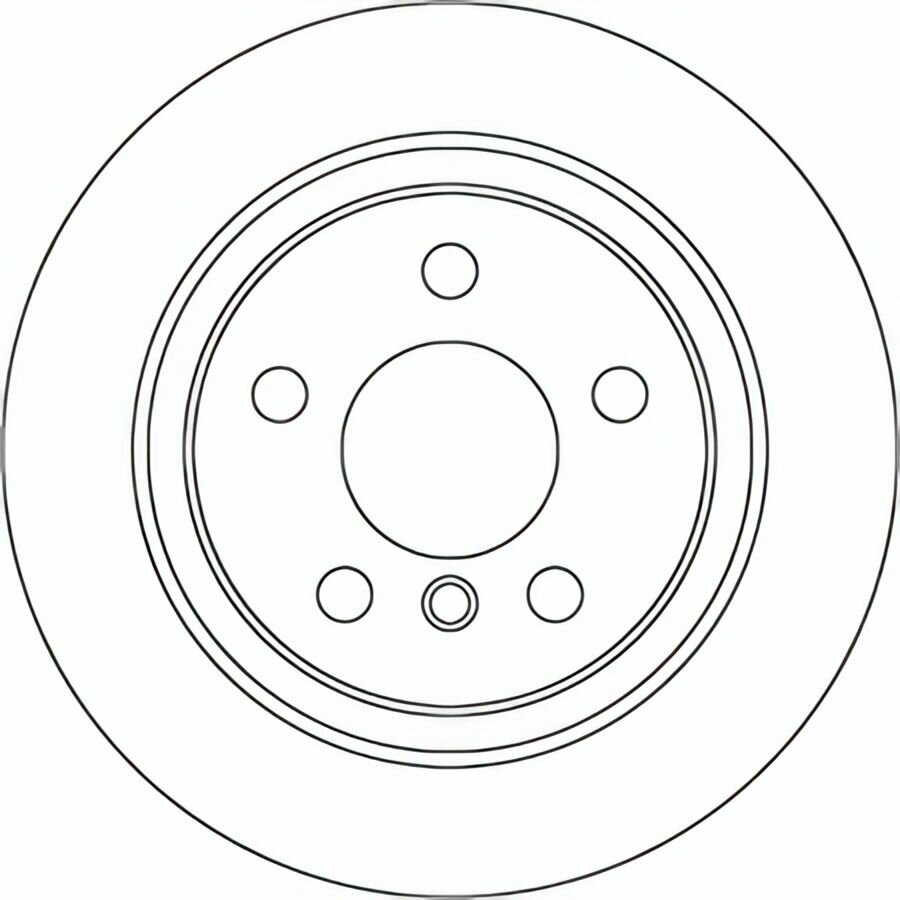 Тормозной диск цельный, для БМВ 1 2019-2021, X1 2014-2023, X2 2018-2023, Мини 2019, Кантримен 2016-2023 арт DF6756