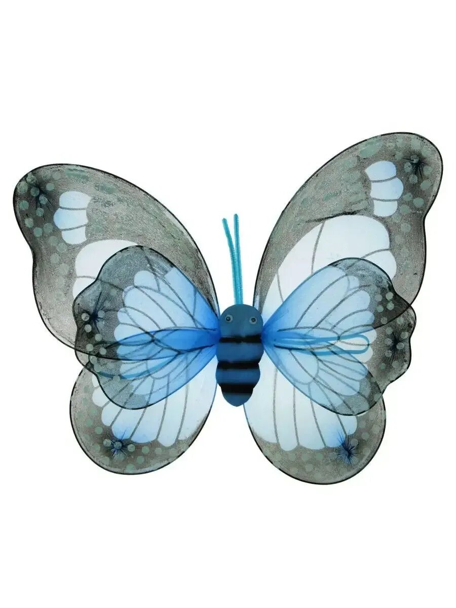 Карнавальные крылья "Бабочка", для детей, цвет голубой