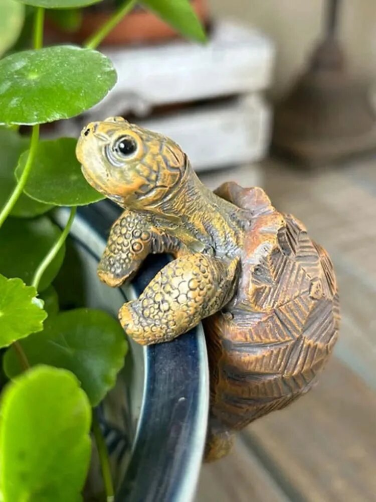 Фигурка декоративная черепаха, высота 7.5 см, длина 6 см