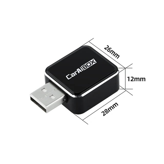 CarAIBOX 2-в-1 беспроводной автомобильный адаптер CarPlay для автомагнитол с проводной функцией CarPlay (оптовая продажа)