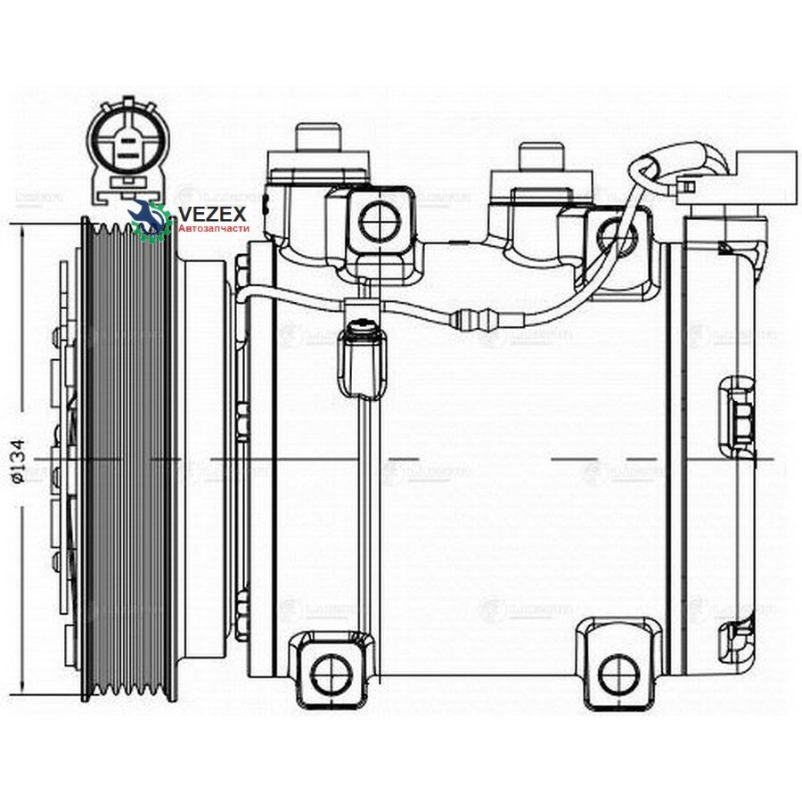 LUZAR LCAC1750 Компрессор кондиционера