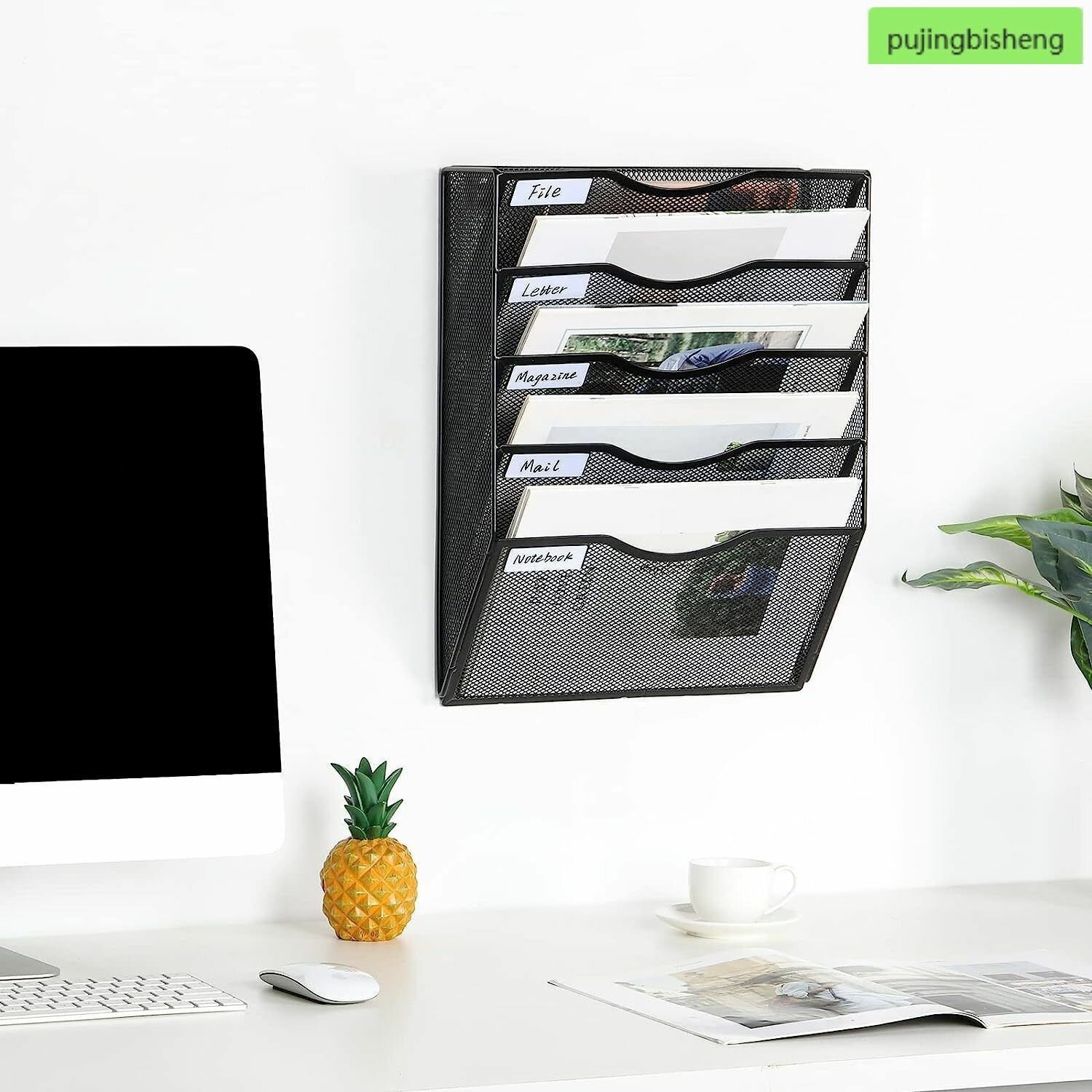 Лоток для бумаг металлический стойка для A4-размерных документов, многоуровневая организация для офиса