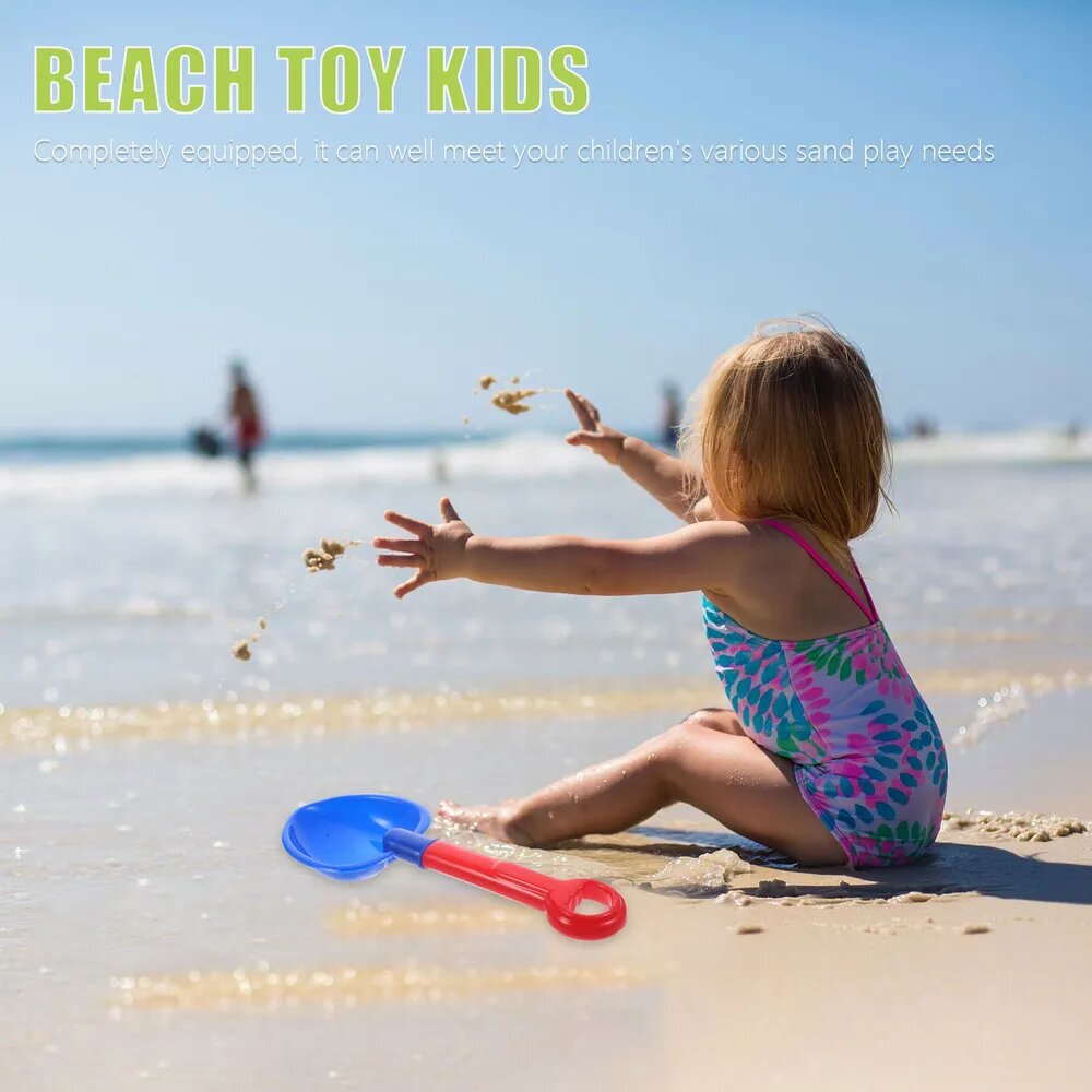 Детские песочные совочки из пп для игр на пляже, набор из 5 предметов