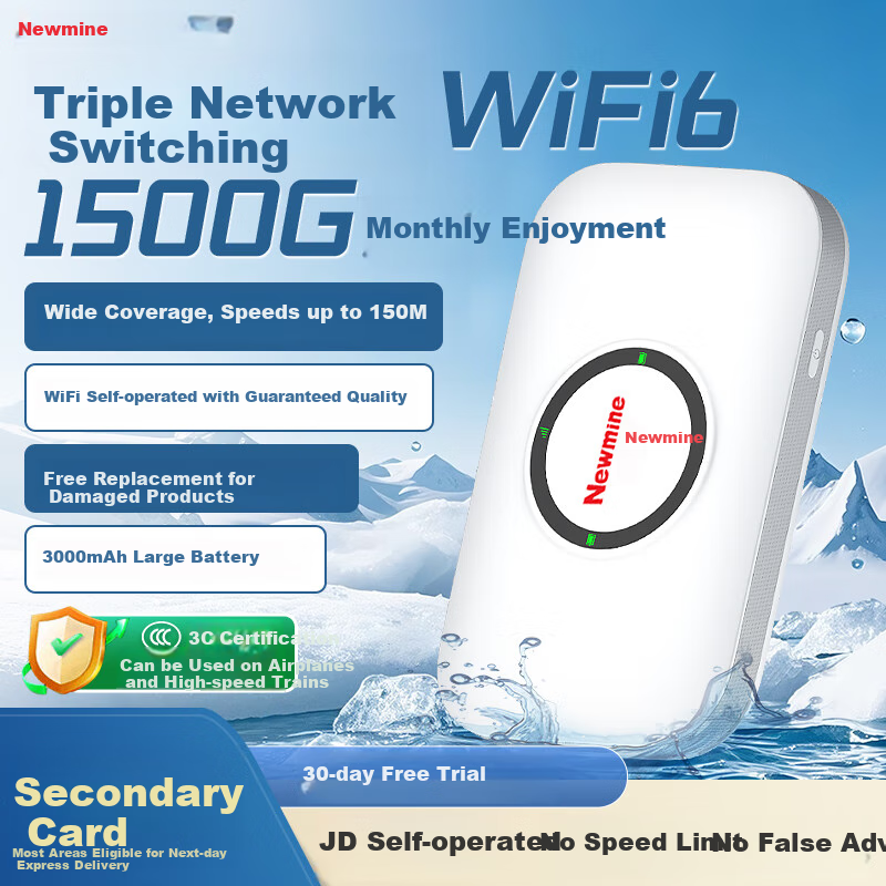 Newmine портативное устройство WiFi 6 с национальным тарифом 5G/4G - беспроводной маршрутизатор для авто