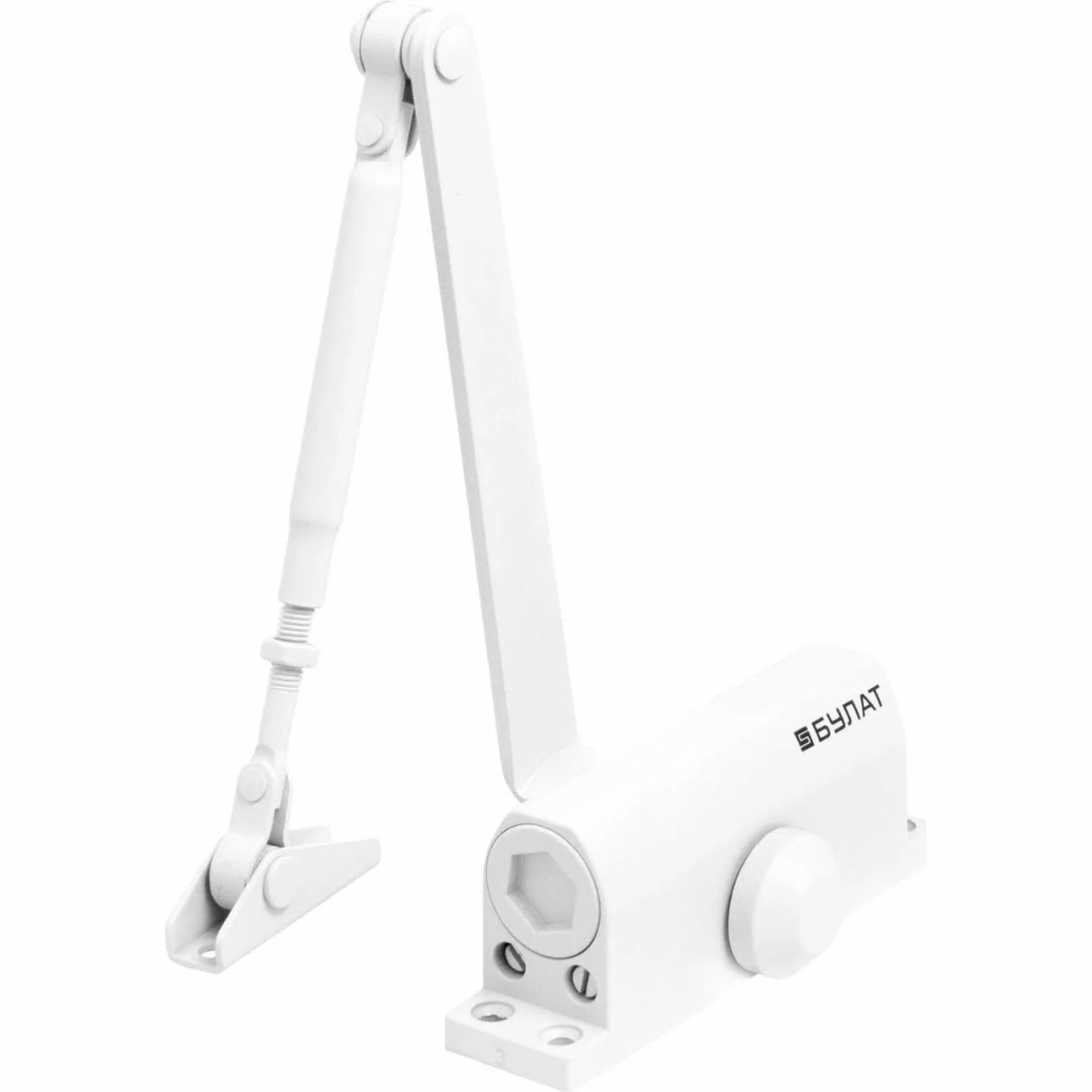 Доводчик дверной булат ULTIMATE ДД-60 A-W (25-80 кг) белый, морозост(10) 2212556 14920