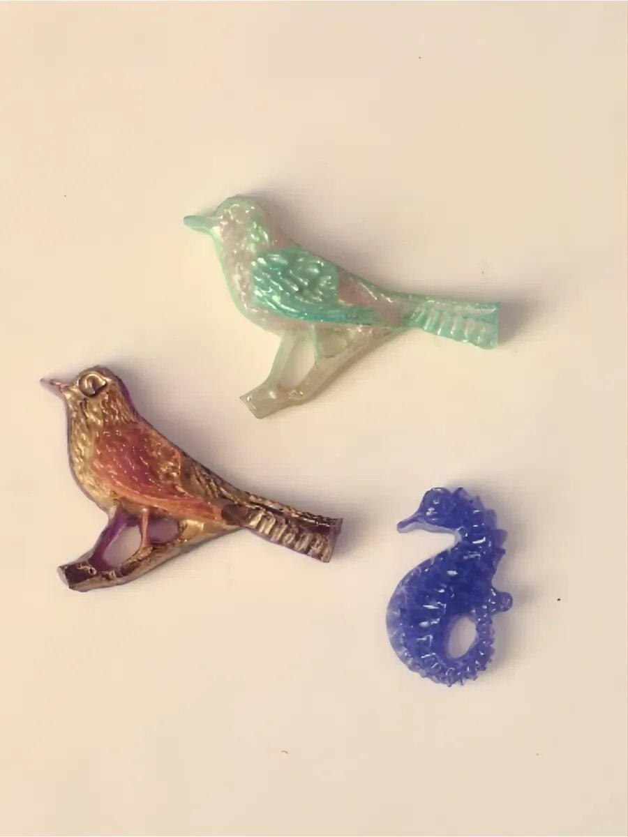 Набор миниатюр - 3 шт для ватной игрушки, смола