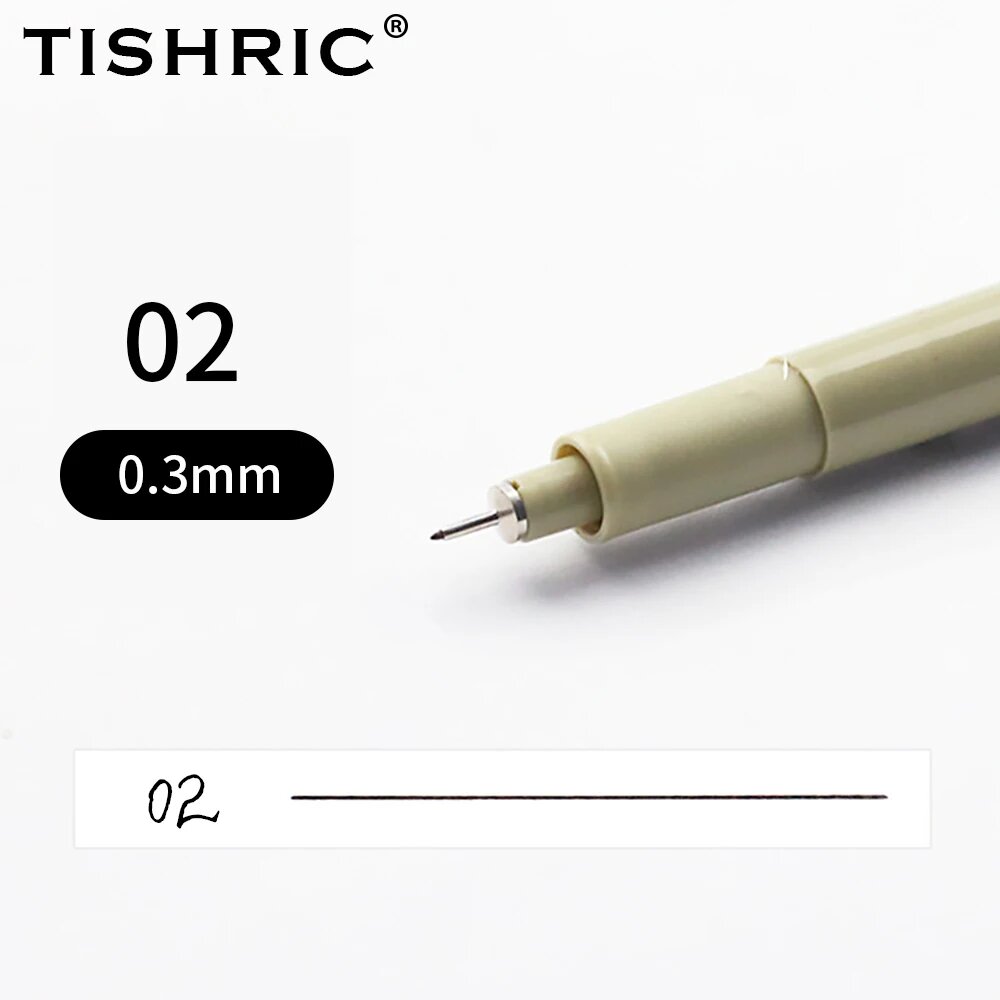 Ручка гелевая TISHRIC 0.3mm, бежевая, TSR073-02