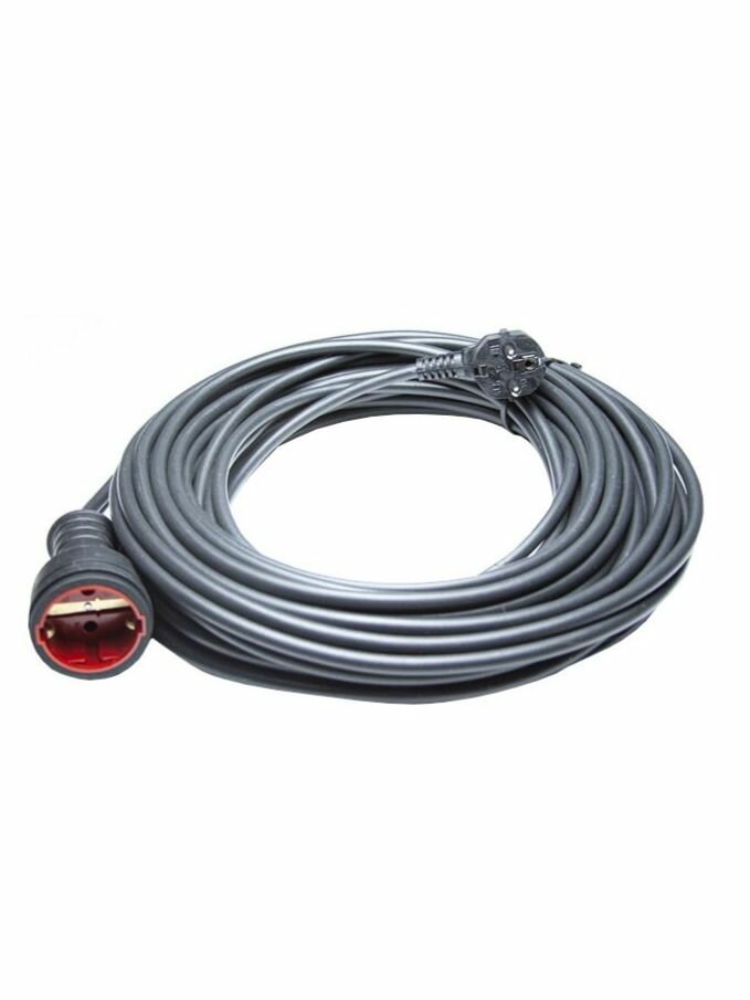 Удлинитель реальная электрика 1 гнездо 20м с/з 16А IP44 3х1,5кв. мм ПВС черный