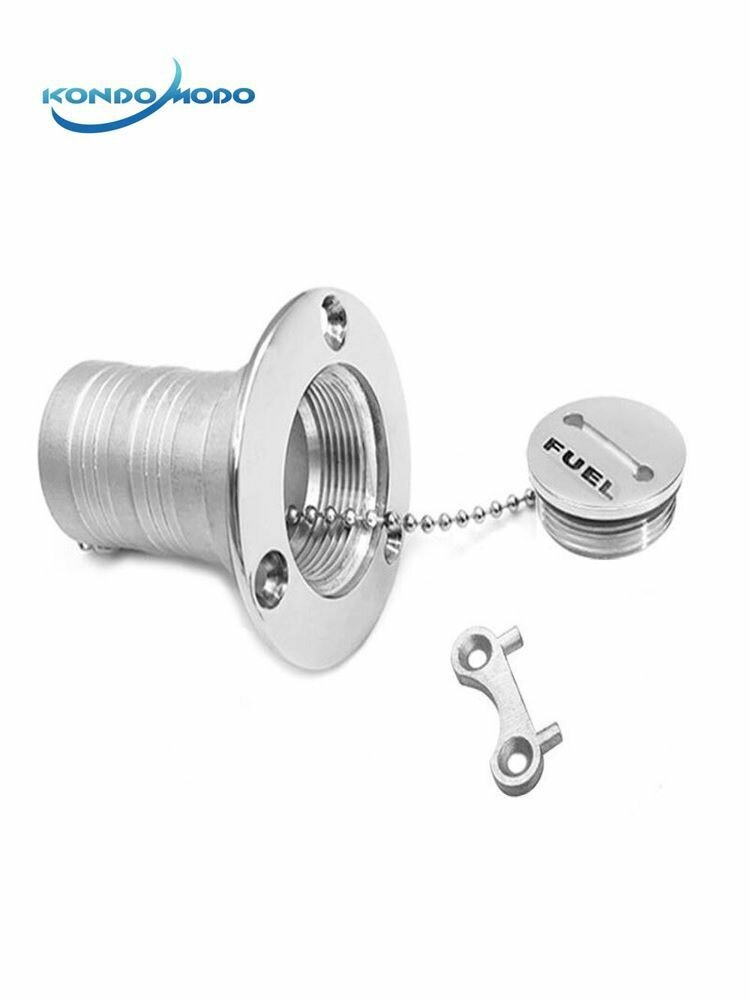 Горловина заливная топливная, палубная, с надписью FUEL, нерж. сталь, 38 мм.