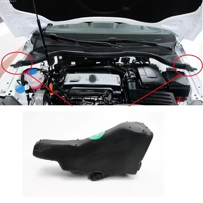 Наполнитель уплотнения капота для VW CC 2012-2017 3C 8823730 A 3C 8823729 Совместимые вещи Пара подушек крышки
