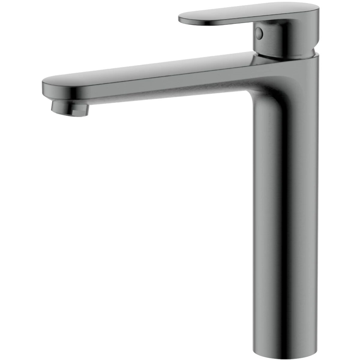 Смеситель для раковины Aquatek Ника AQ1804BGM без донного клапана, оружейная сталь матовый