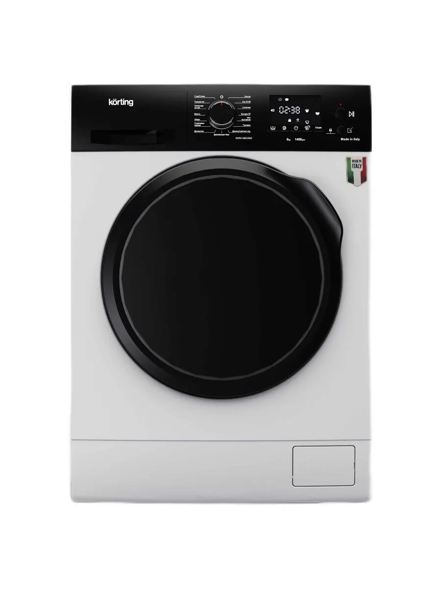 Стиральная машина KORTING KWM 44D1460 белый, 1,9 кВт, 6 кг, 1400 об/мин, А+++, 15 программ