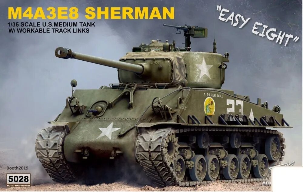 Rye Field RFM 5028 1/35 M4A3E8 Sherman "Easy Eight" модель танка с подвижной гусеницей