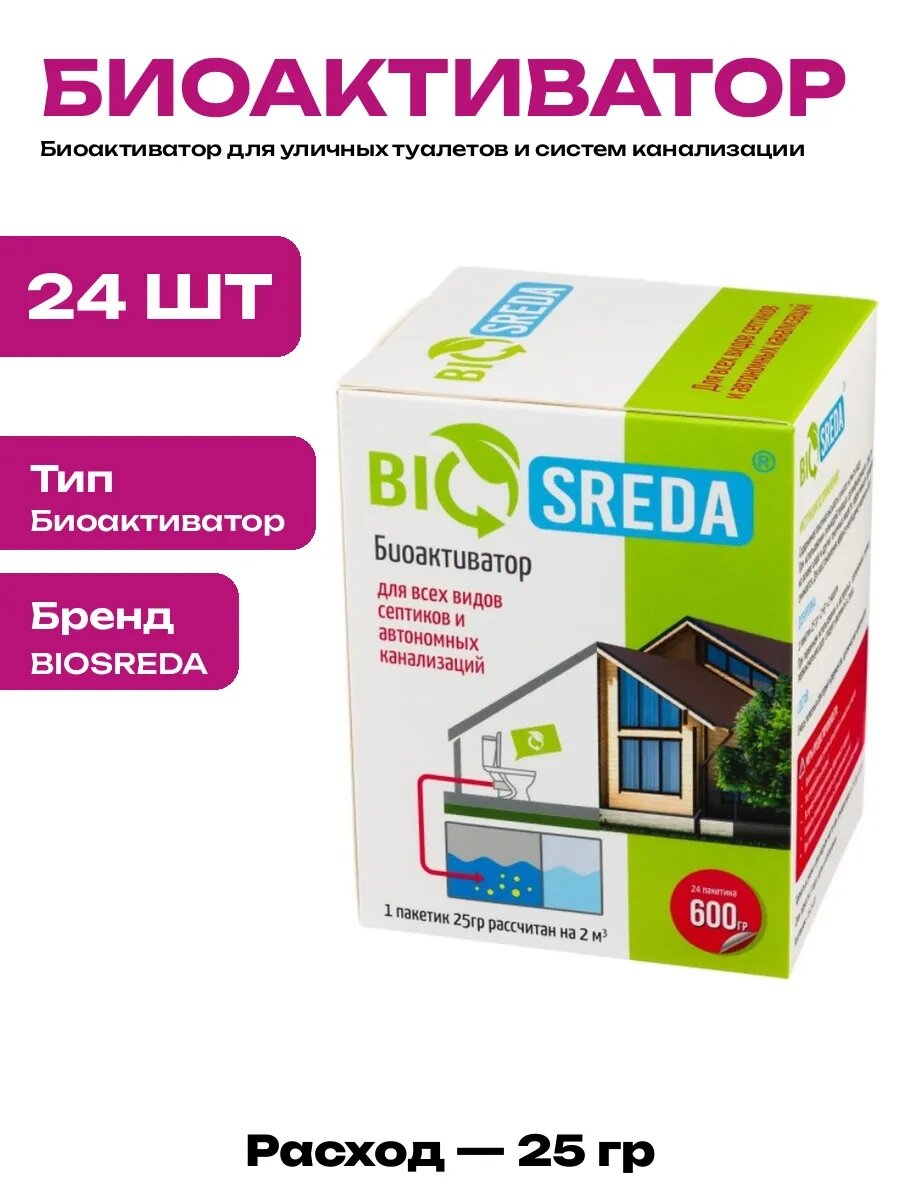 Биоактиватор для септика и выгребных ям на основе энзимов