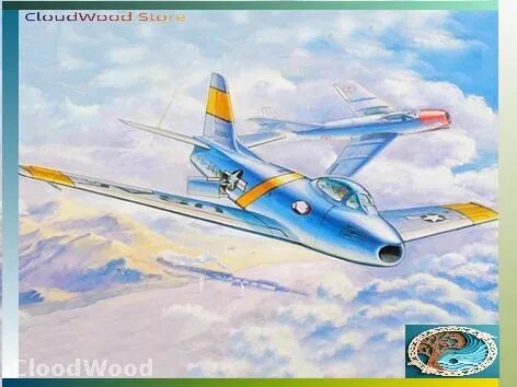 Trumpeter 01320 1:144 Североамериканский истребитель Соединенных Штатов F-86F-30 типа "Сейбр" Сборная модель самолета