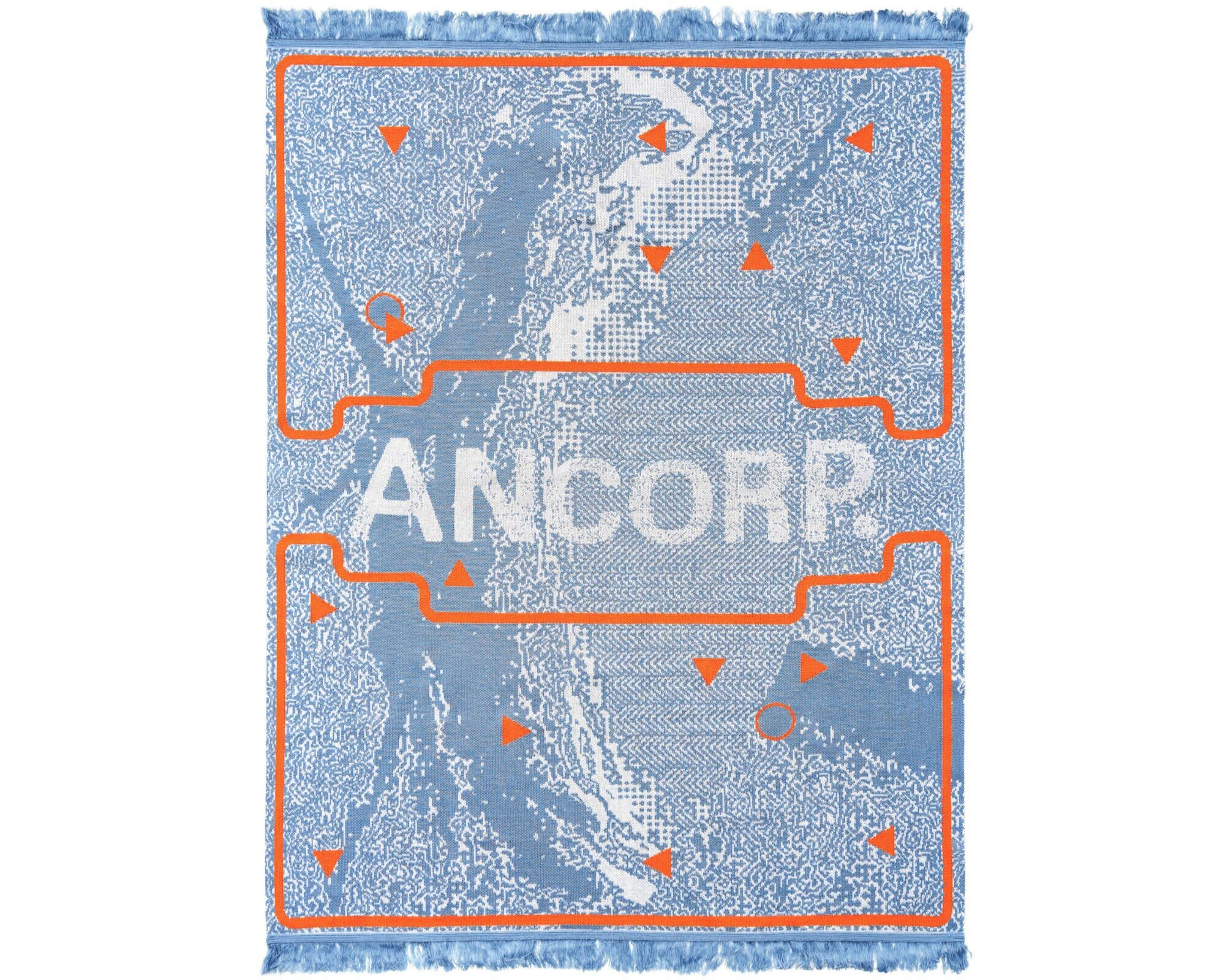 Плед Ancorp. — оранжевый