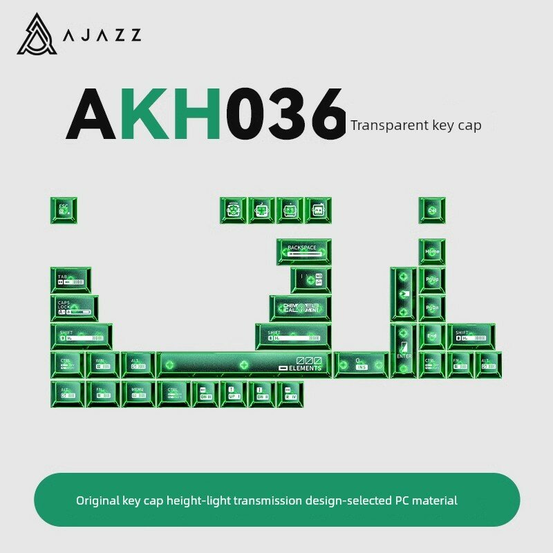Клавиши Heijue AKH036, прозрачные дополнительные клавиши для ПК, матовые полупрозрачные клавиши для клавиатуры,